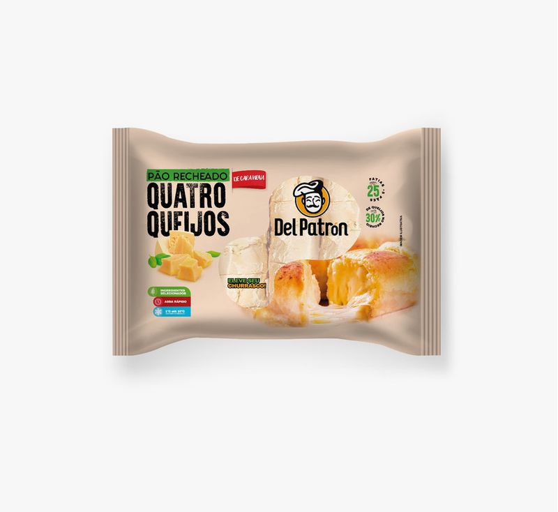 Pão de Alho Patron Quatro Queijos Pacote 330g - Sam's Club