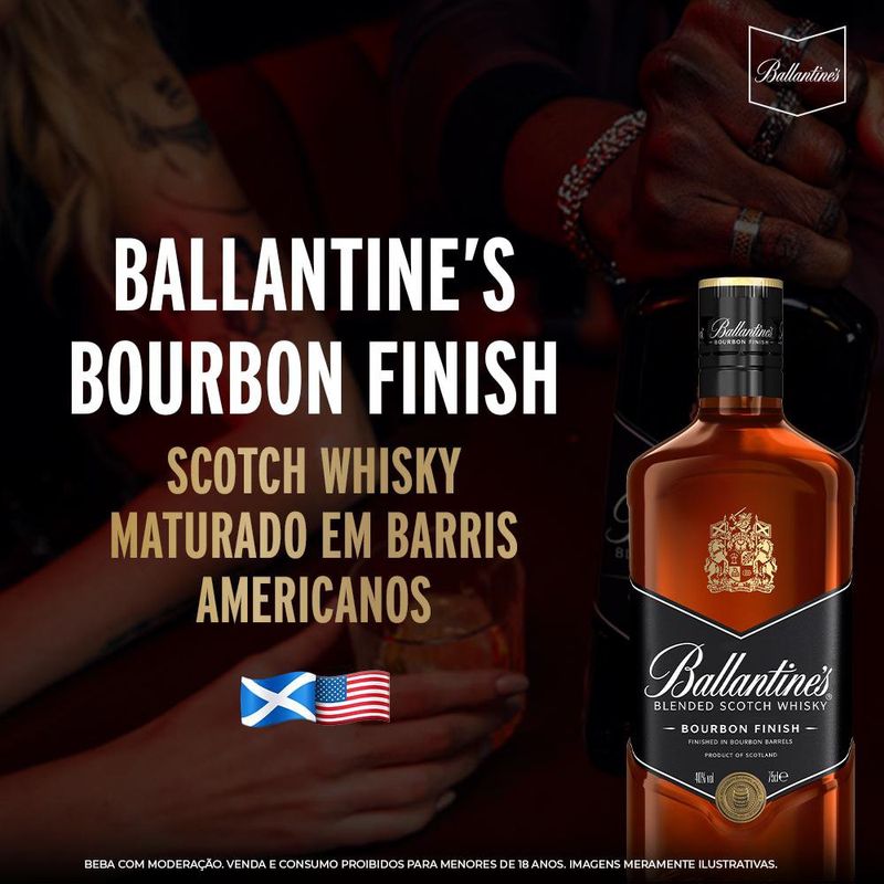 Whisky Ballantine's American Barrel Blended Escocês - 750 ml - Sam's Club