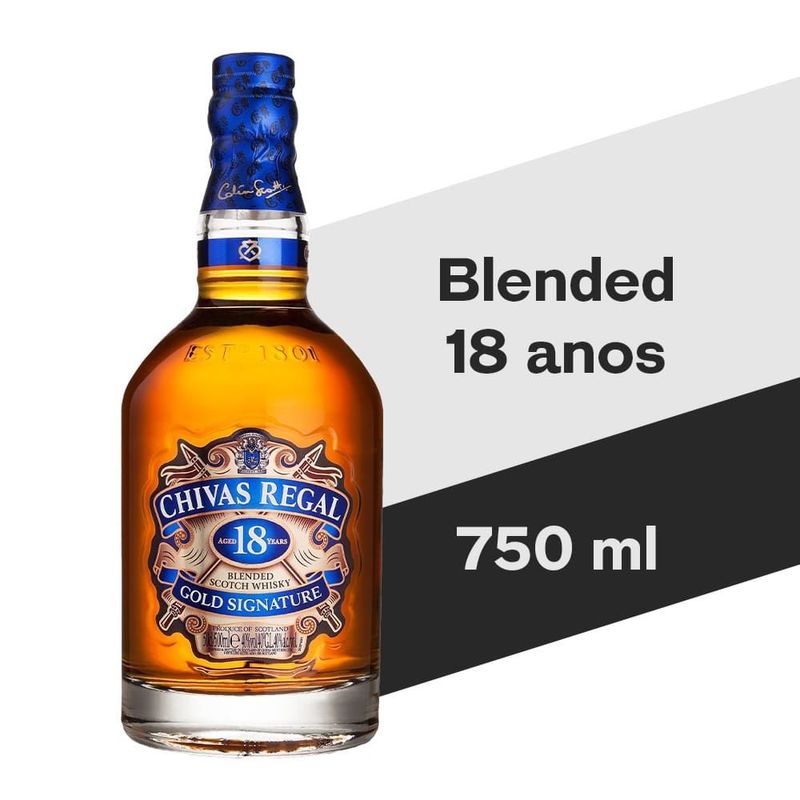 Whisky Chivas Regal 18 anos Escocês 750 ml - Sam's Club